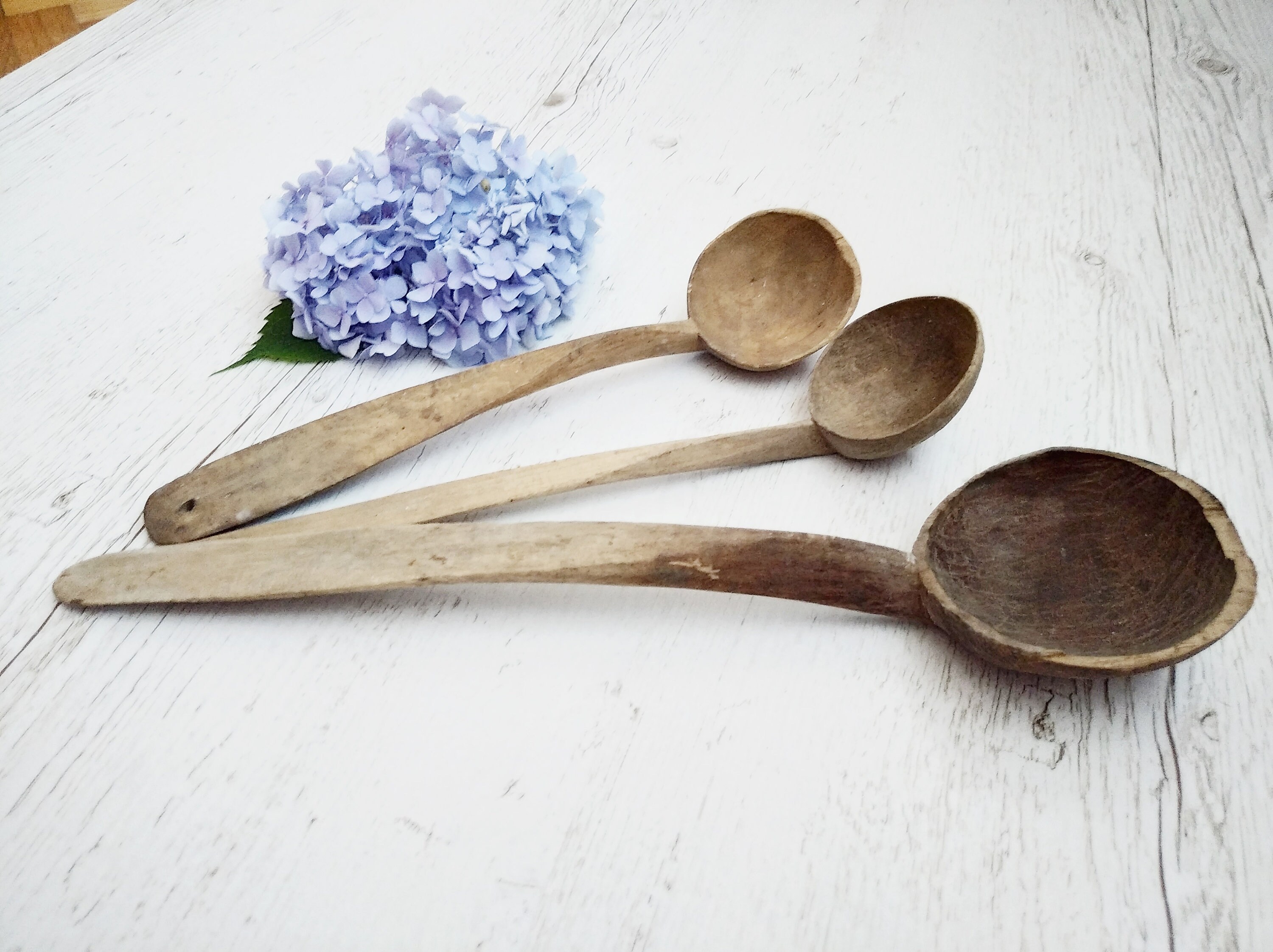 Large wooden spoons Hand carved wood rustic kitchen decor | Etsy