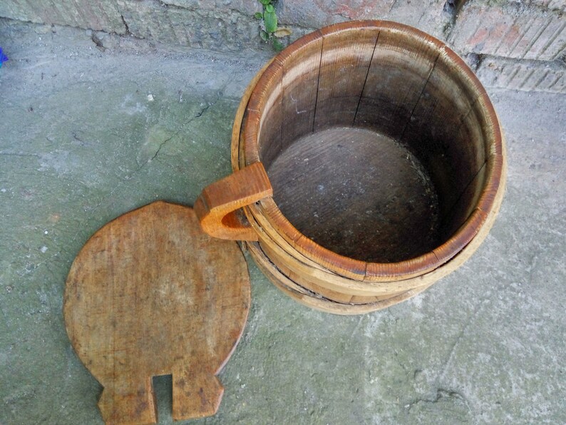 Primitive Antique Wooden Mug Ancient Ladle for Drink Country - Etsy