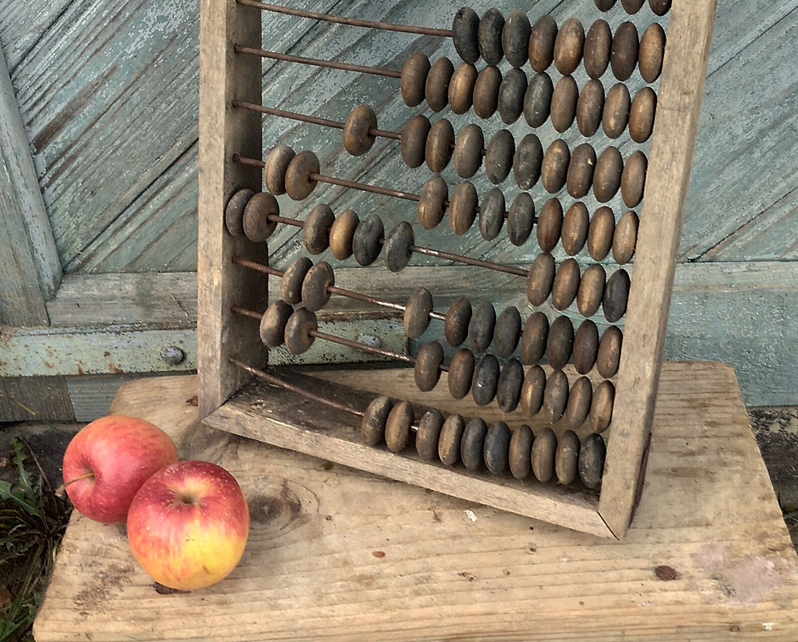 Vintage Abacus Wooden Frame Abacus Wooden Abacus Shabby - Etsy