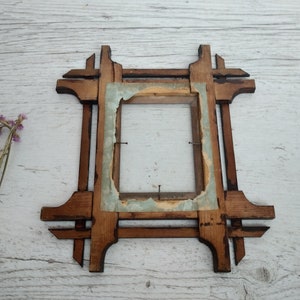 Antique Wood Frame Primitive Photo Frames Rustic Hand Carved | Etsy