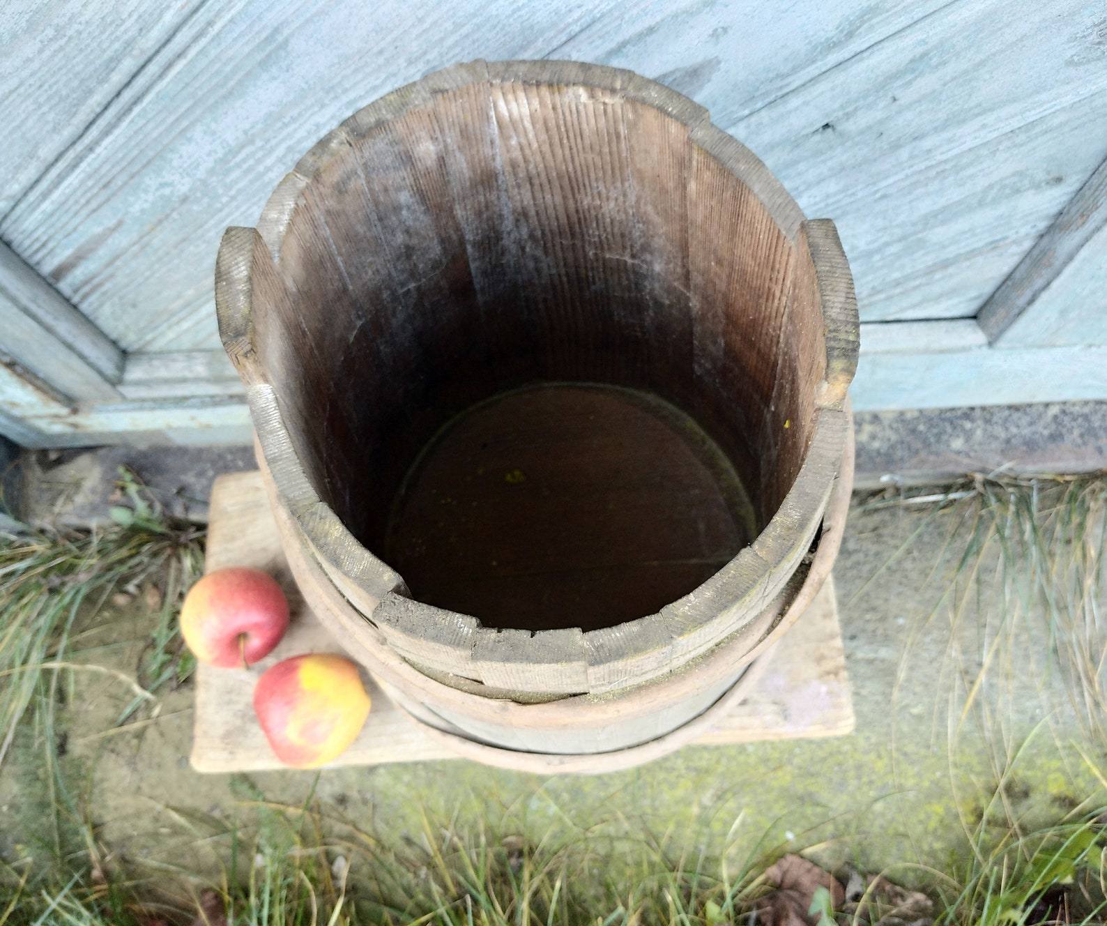 Primitive Wood Container Antique Hamper of Wood Rustic Cloth - Etsy
