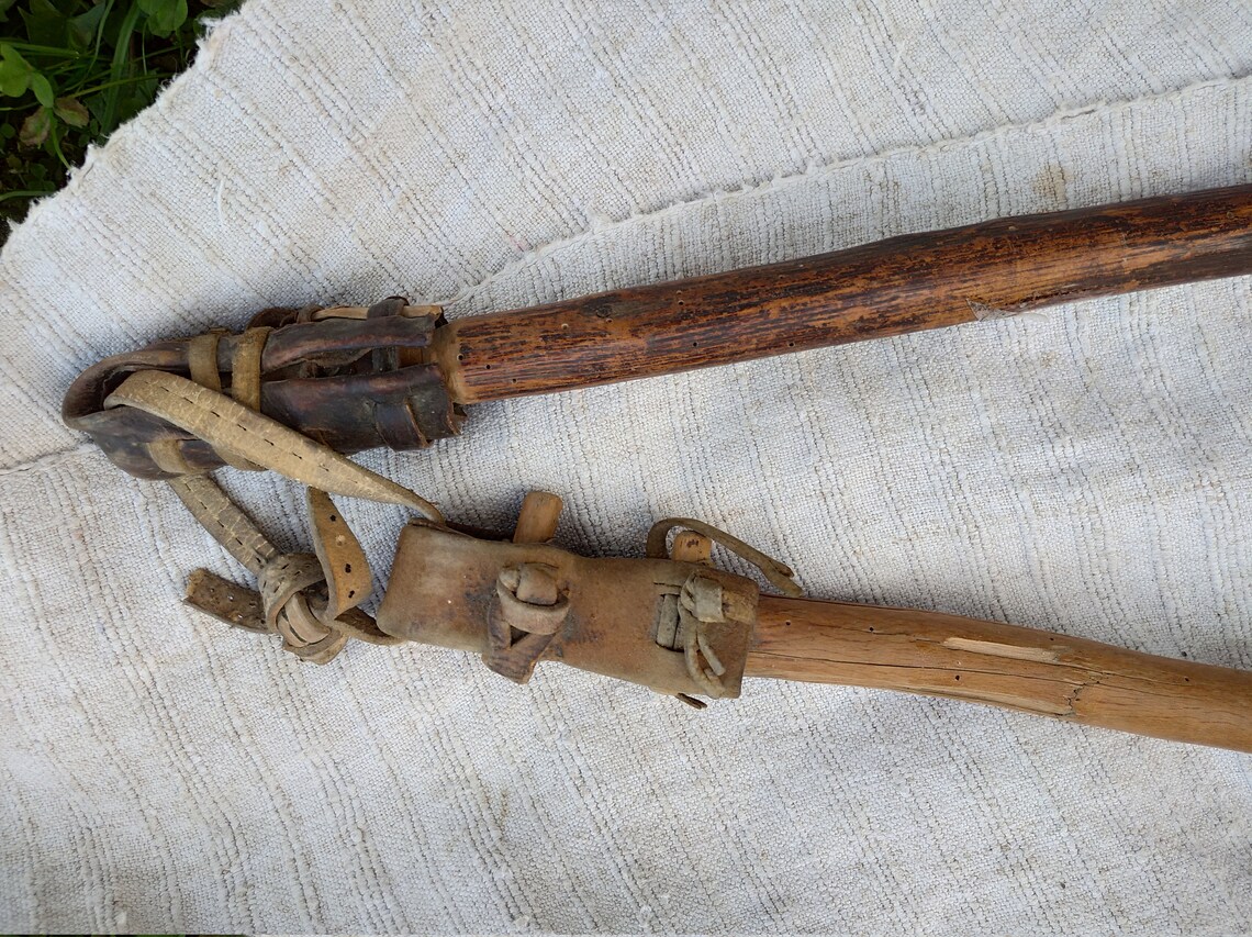 Primitive wooden flail Antique agriculture tool Farmhouse wall | Etsy