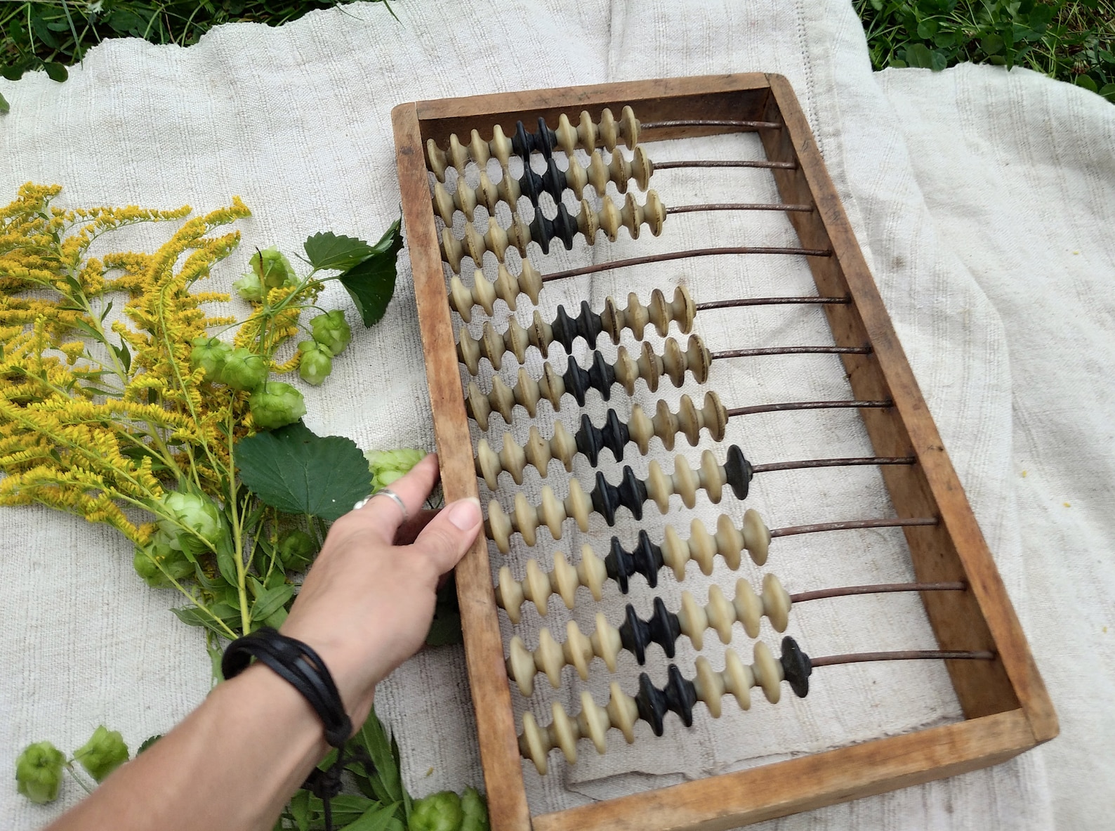 Wooden Abacus Large Russian Abacus Frame 70s Retro Home Decor | Etsy
