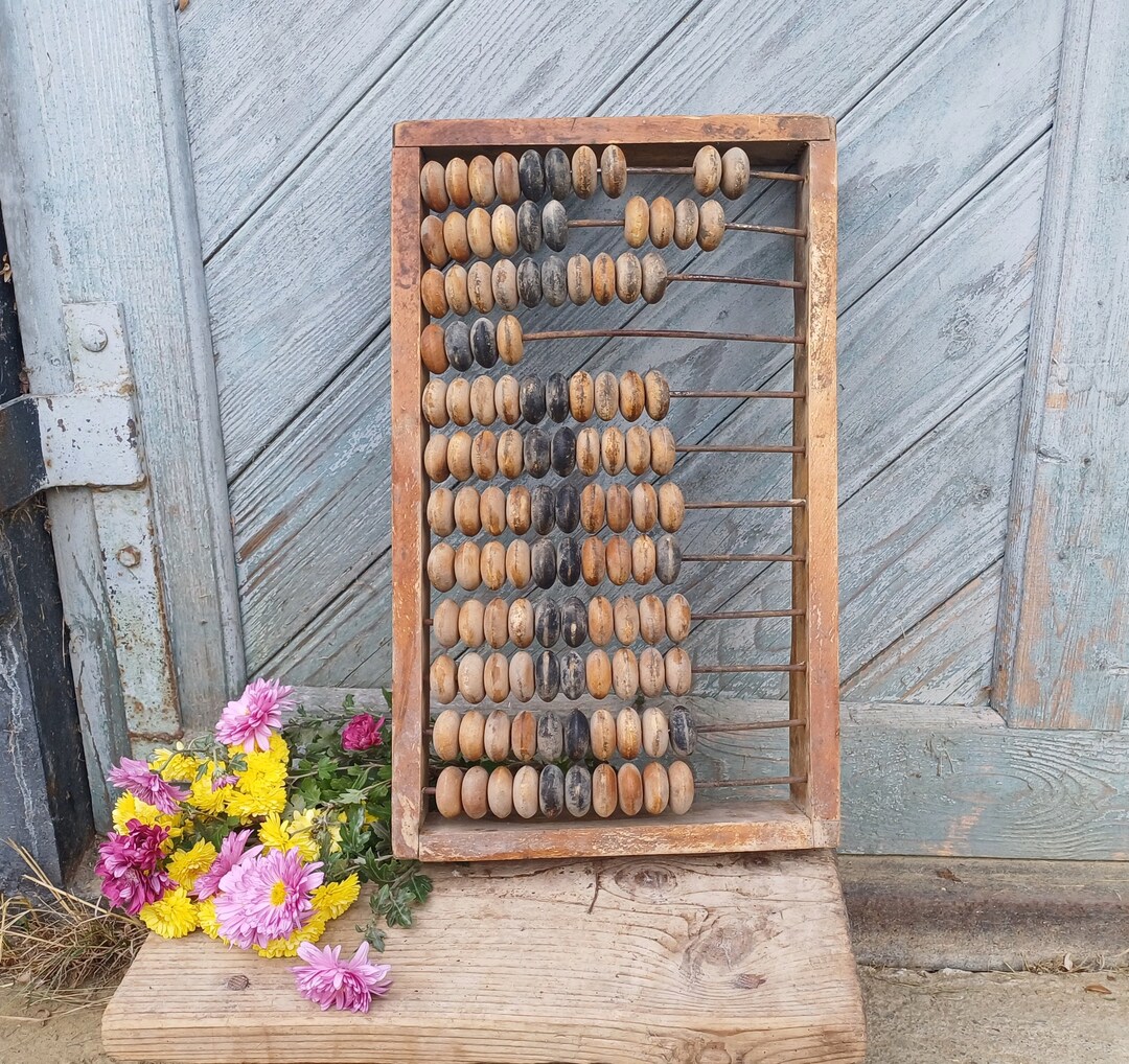 Large Wooden Abacus Wall Office Decor Gift Idea Vintage Wood Abacus ...
