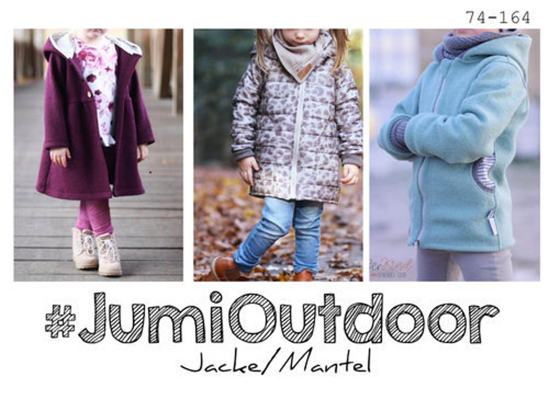Schnittmuster Jacke 'jumi Outdoor' 74 - 164 Inkl. A4/ A1/ Beamerdatei ...