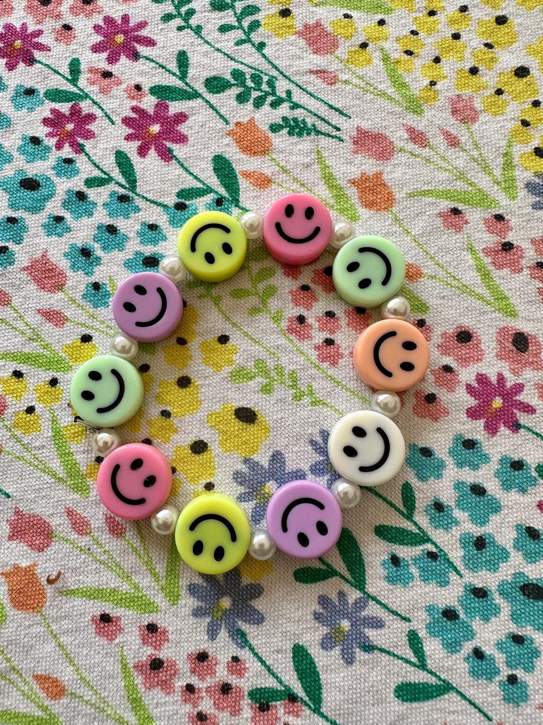 Smiley Face Bracelet - Etsy