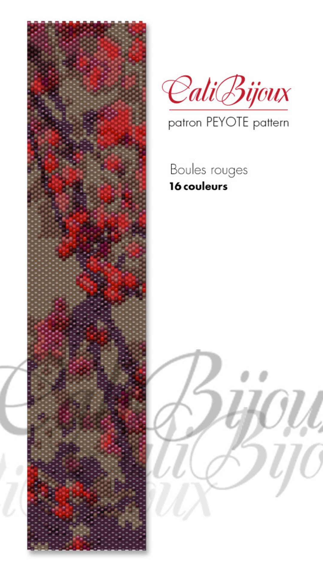 Boules Rouges - PATTERN - Etsy