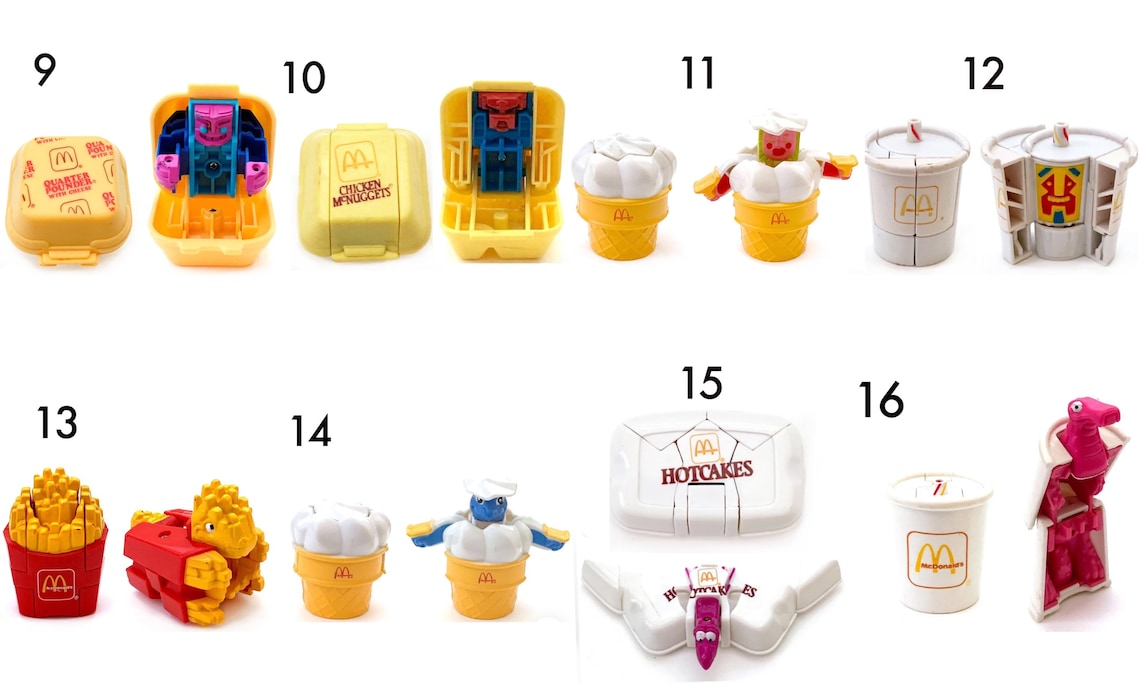 Vintage Mcdonalds Changeables Happy Meal Toys Transformers - Etsy