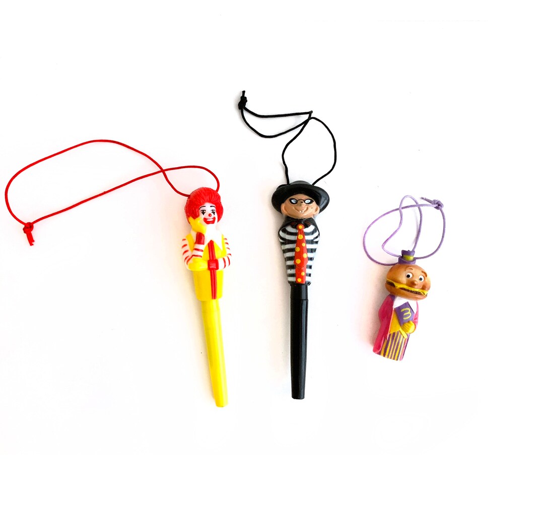 Vintage Mcdonalds Pens Lot of 3 Hamburgler Ronald Happy Meal 1981 - Etsy