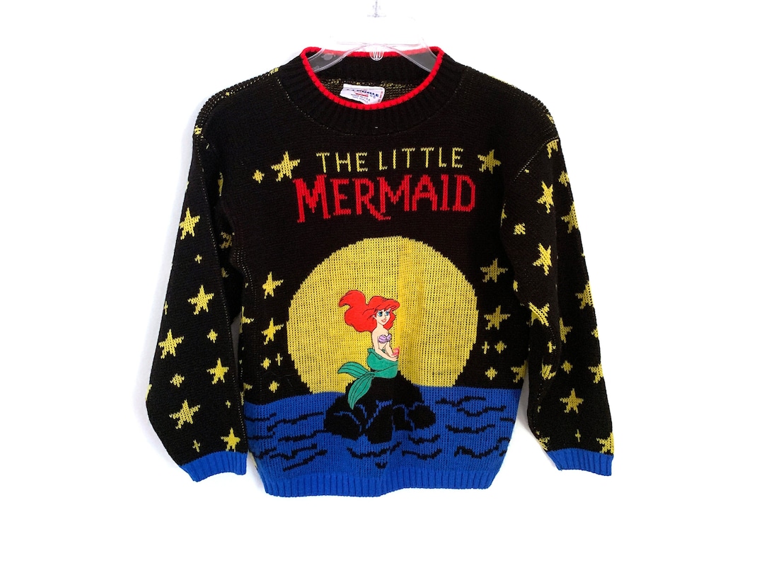 Vintage Little Mermaid Sweater Ultra Rare Pixel Knit Design - Etsy
