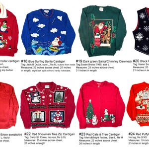 Vintage Christmas Sweater You Pick 80s 90s Xmas Sweatshirt Men's Women's All Sizes Ugly Sweater ...