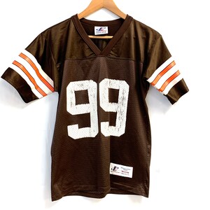 Vintage Cleveland Browns Jersey #99 90s Football Brown Mens and Youth ...