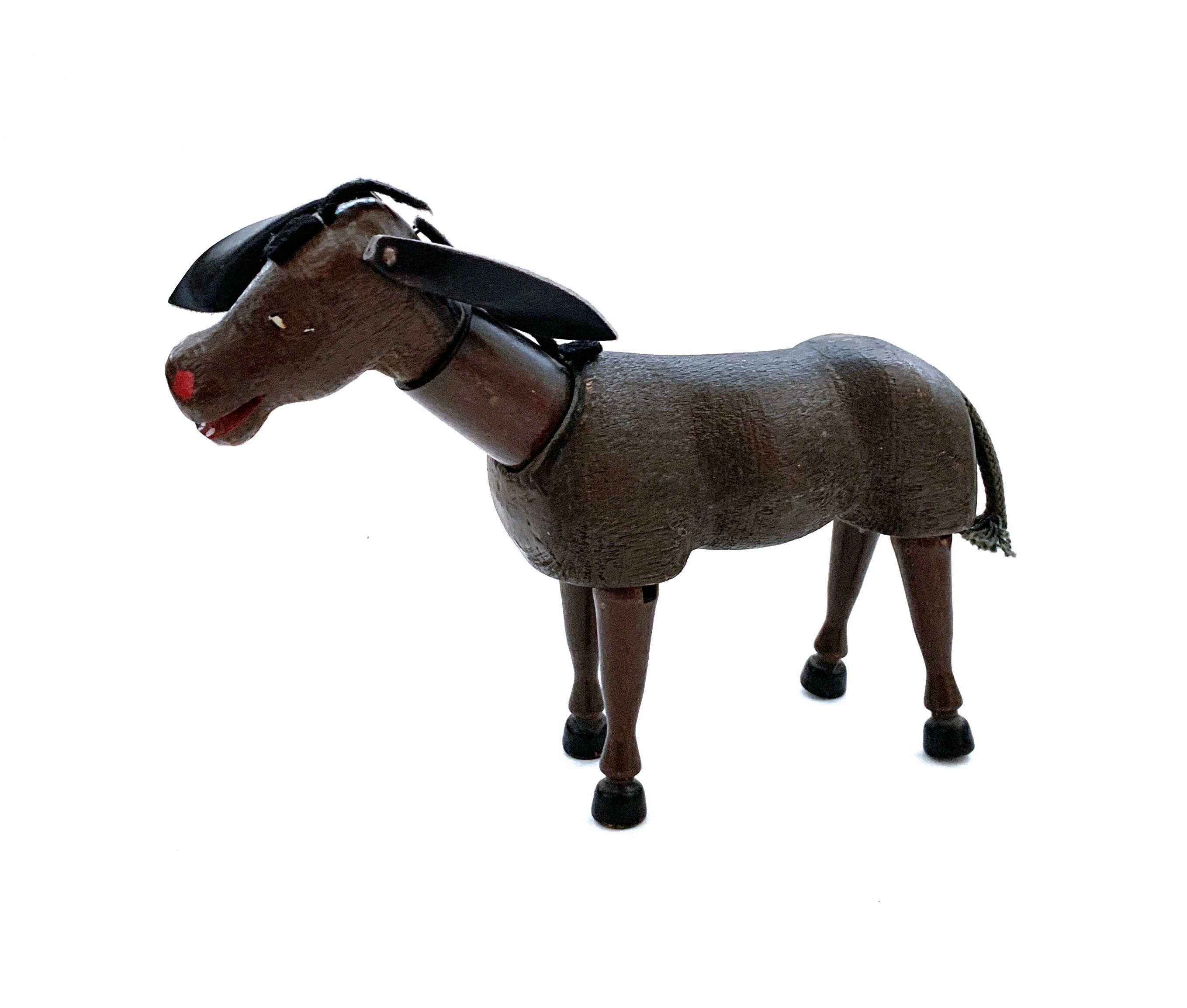 Vintage Shoenhut circus donkey early 1900s | Etsy