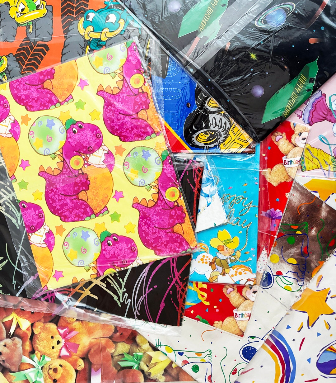 Vintage Wrapping Paper 80s 90s Sealed New Packages Birthday YOU PICK - Etsy