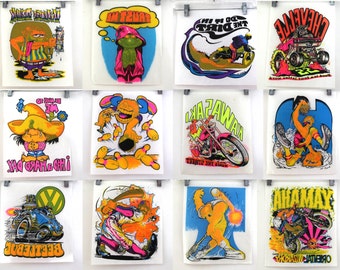 Vintage Tshirt Tshirt Aufkleber 70er Jahre Roach Neon psychedelisch Etsy