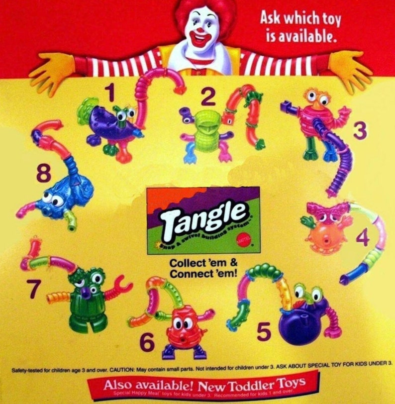 Vintage Nickelodeon Tangle Twist a Zoid Toys Lot 90s 1996 - Etsy Hong Kong