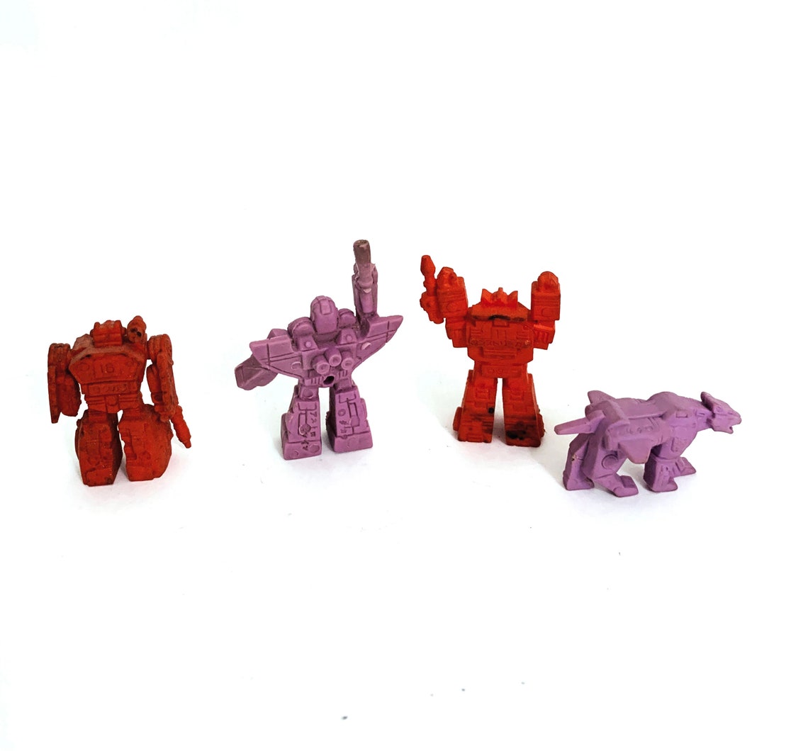 Vintage 80s Transformers Eraser Figures Lot of 4 Mini - Etsy