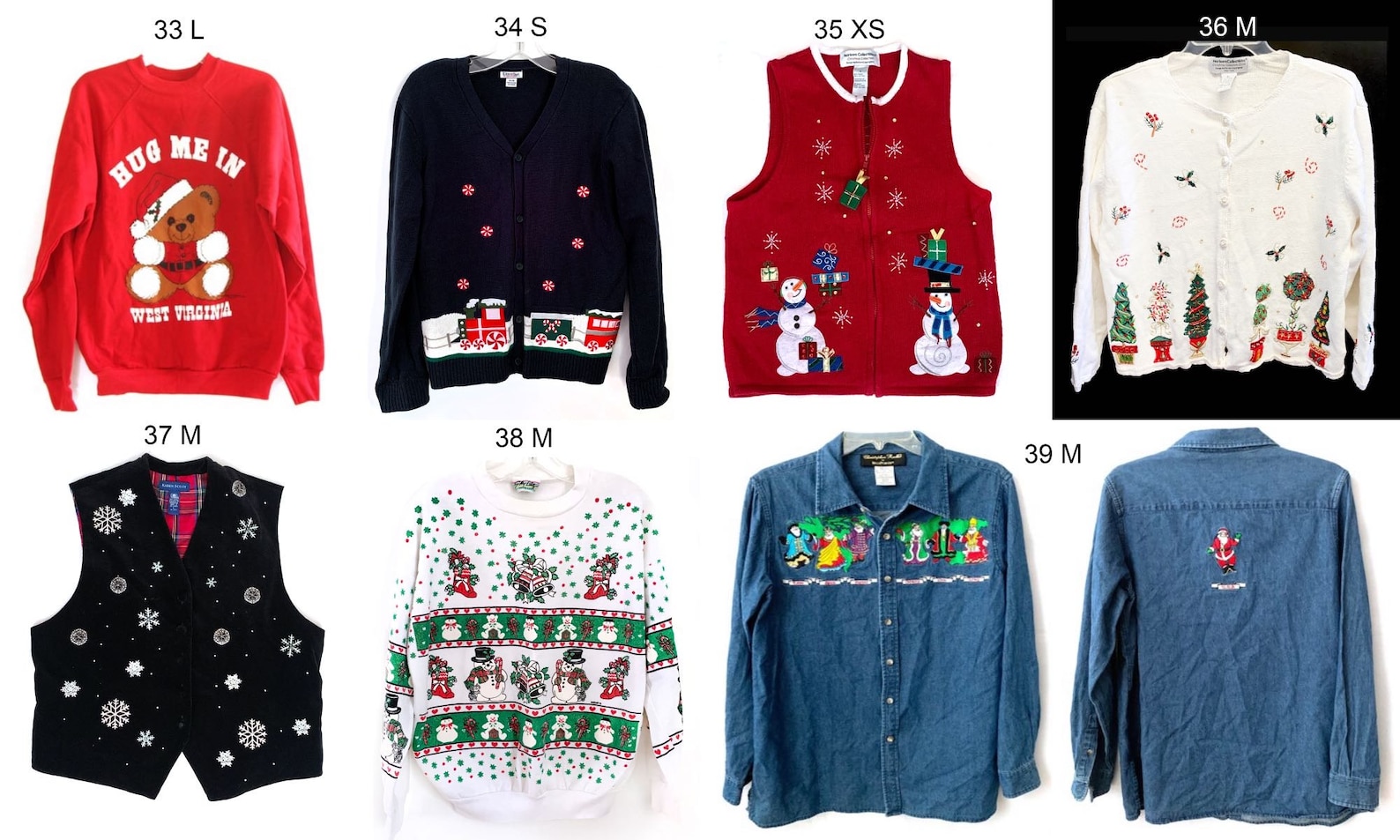 Vintage Christmas Sweater You Pick 80s 90s Xmas Sweatshirt - Etsy