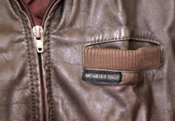 Vintage 80s members only jacket leather moto motorcyc… - Gem