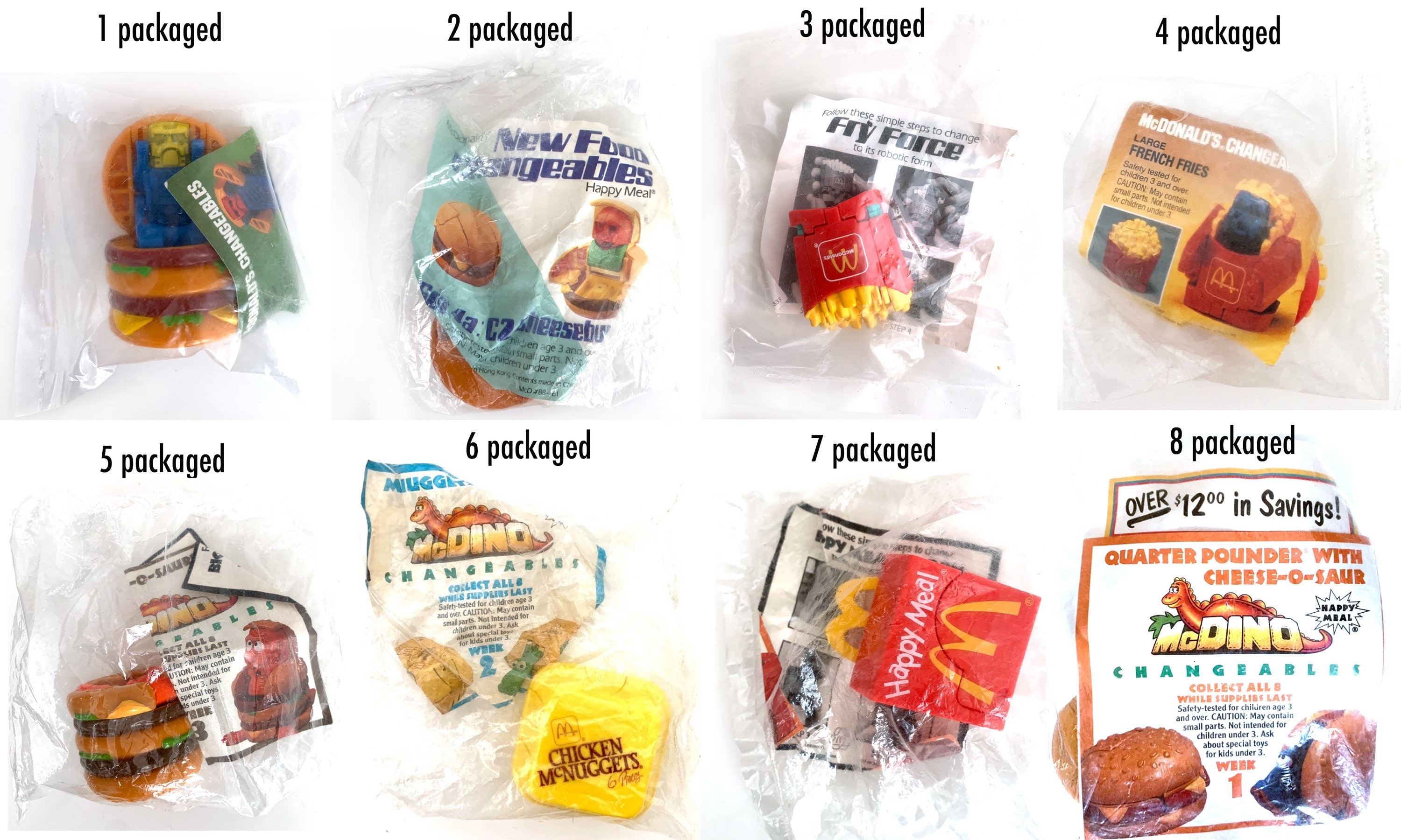 Vintage Mcdonalds Changeables Happy Meal Toys Transformers | Etsy Australia