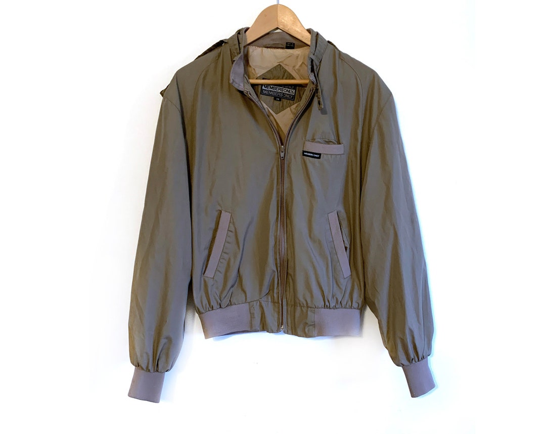 Vintage Members Only Jacket Khaki Tan 80s - Etsy
