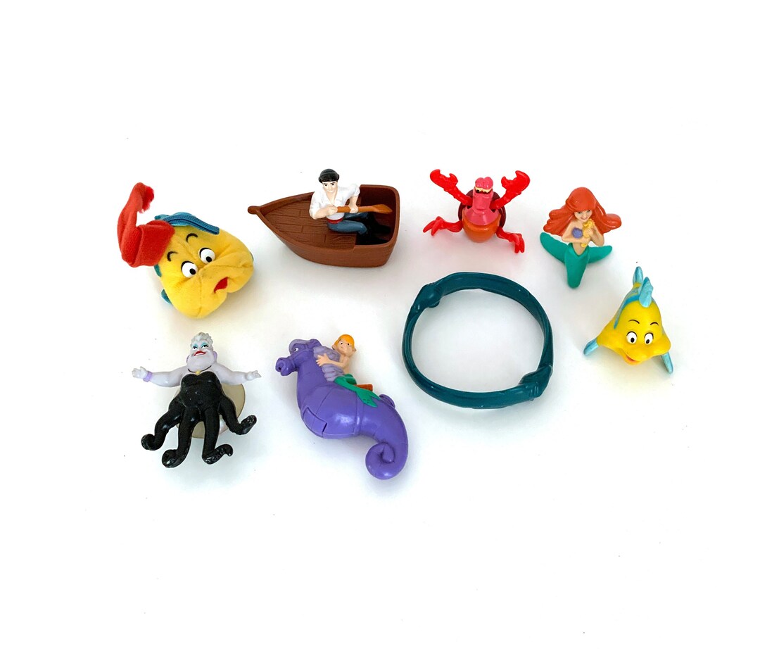 Vintage the Little Mermaid Figures Toys 90s Mcdonalds Happy Meal Etsy UK