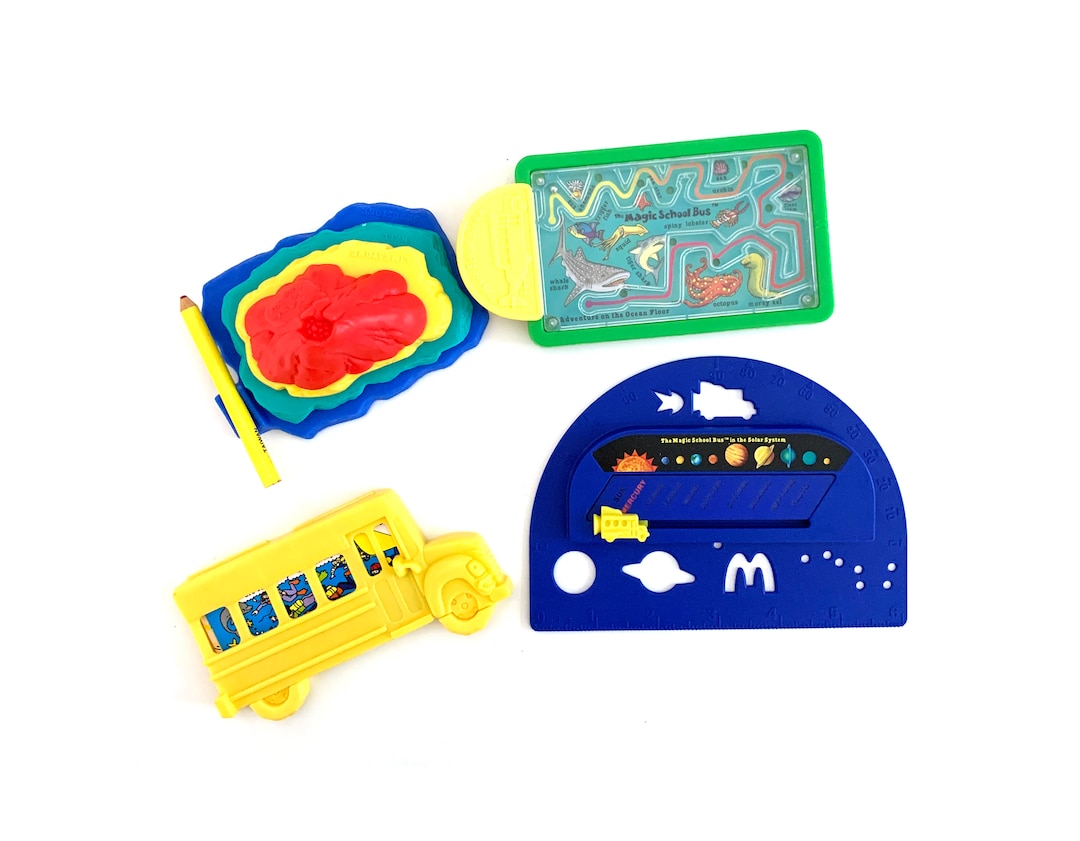 Vintage Magic School Bus Happy Meal Toys Complete Set 90s 1994 - Etsy