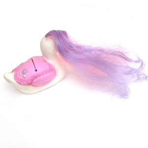 Vintage Keypers Swan Toy Bank 1986 80s Tonka White Purple Pink - Etsy