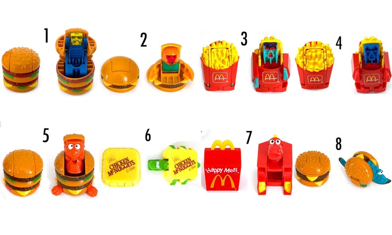 Vintage Mcdonalds Changeables Happy Meal Toys Transformers - Etsy