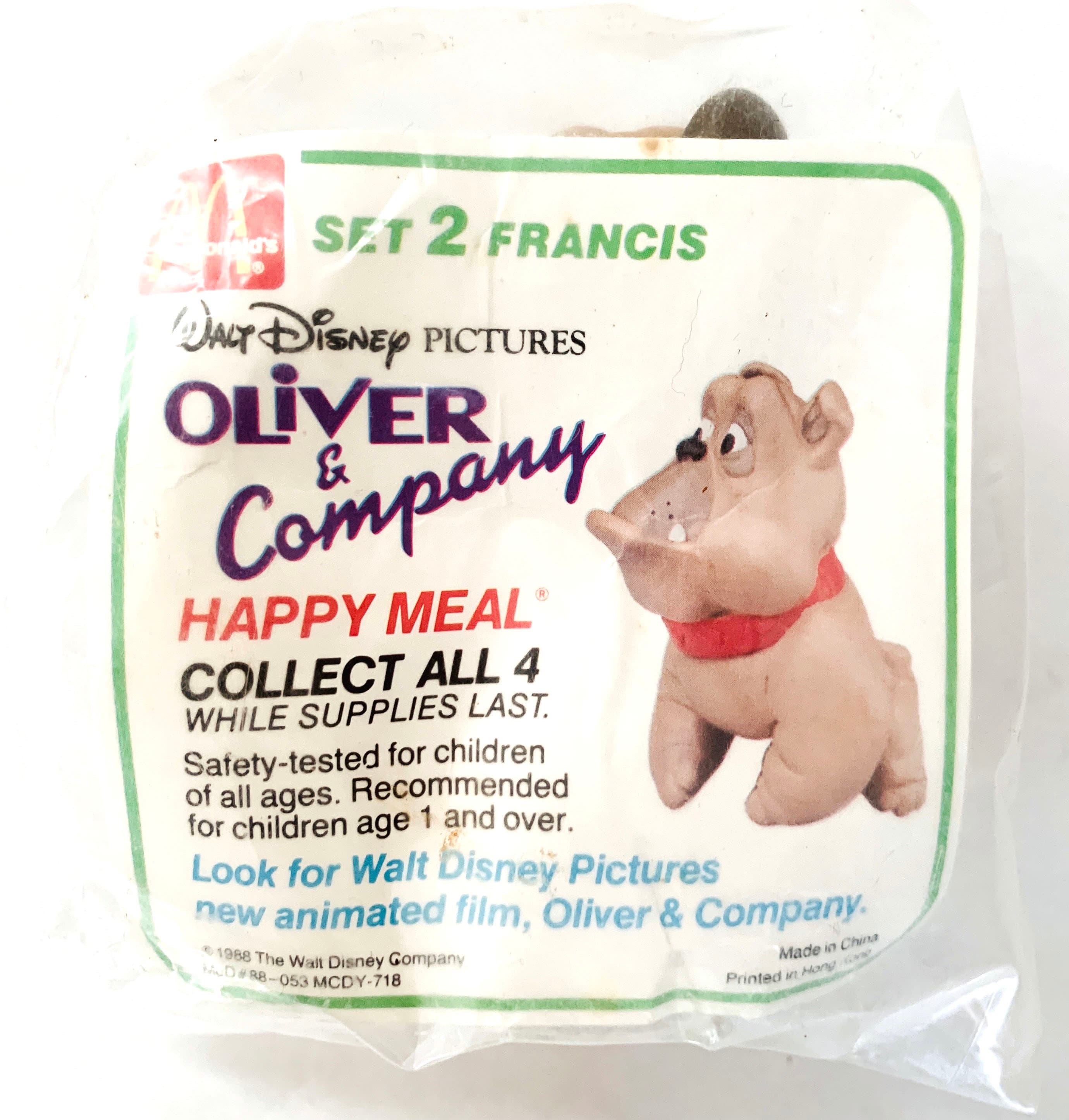 Vintage 80s Oliver and Company Finger Puppet Toys Mcdonalds | Etsy