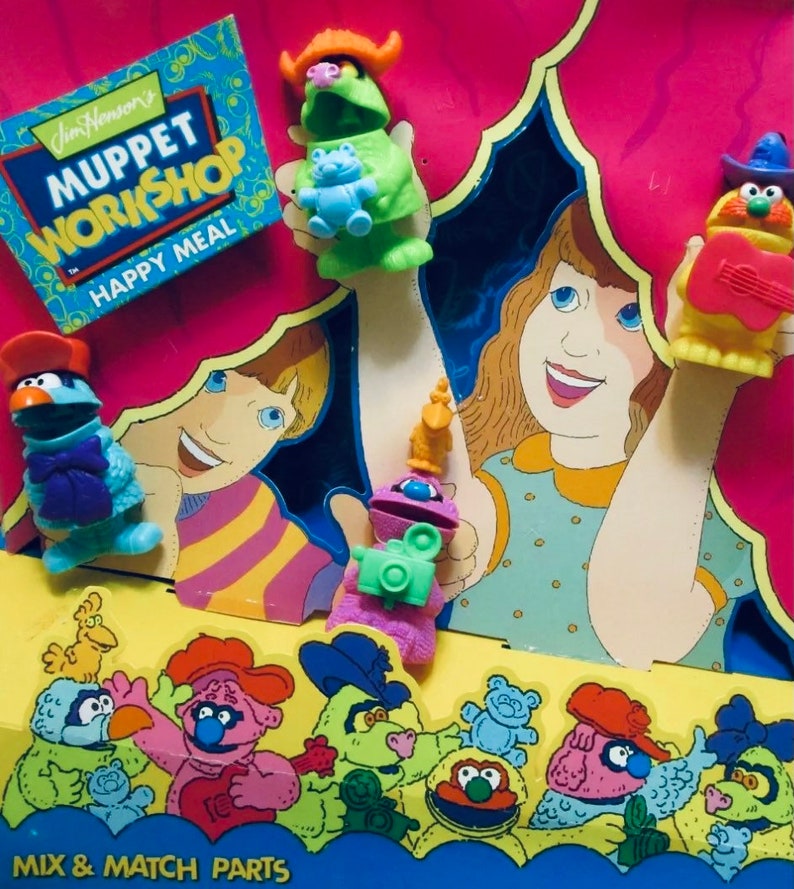 Vintage Muppet Workshop Happy Meal Toys Complete Set 1994 - Etsy