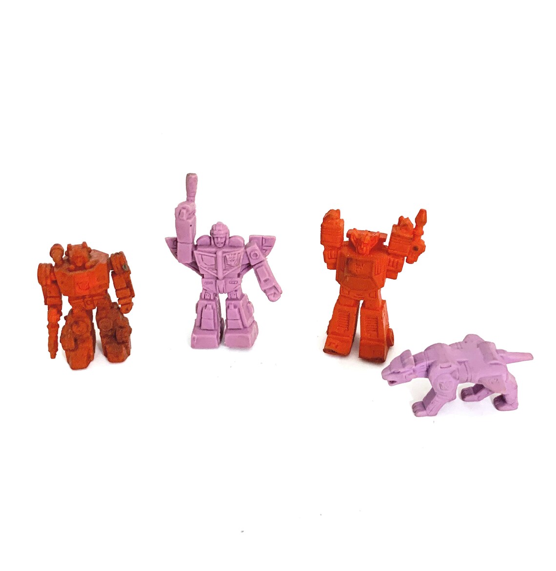 Vintage 80s Transformers Eraser Figures Lot of 4 Mini - Etsy