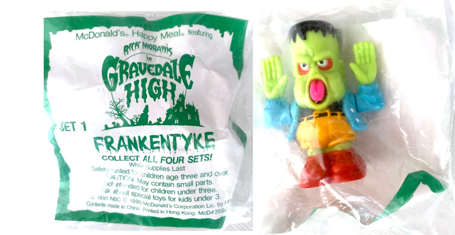Vintage Gravedale High Happy Meal Toys 1991 Complete Set Rick Moranis ...