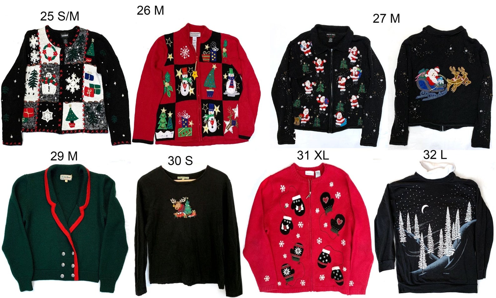 Vintage Christmas Sweater You Pick 80s 90s Xmas Sweatshirt - Etsy