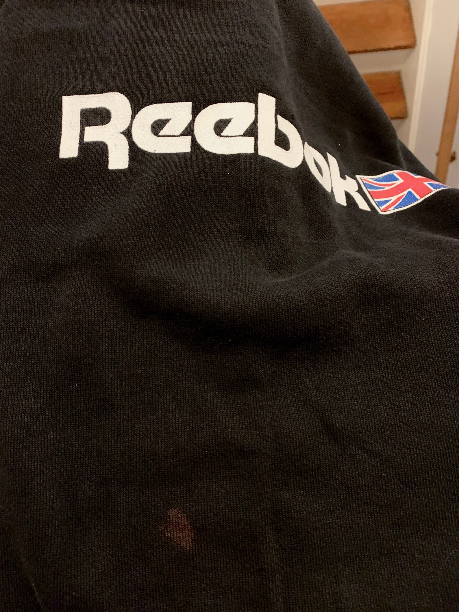 Vintage 80s Reebok Sweatshirt Logo Black - Etsy