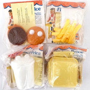 Vintage Fisher Price Fun With Food Mcdonalds Happy Meal Toys Sealed in ...