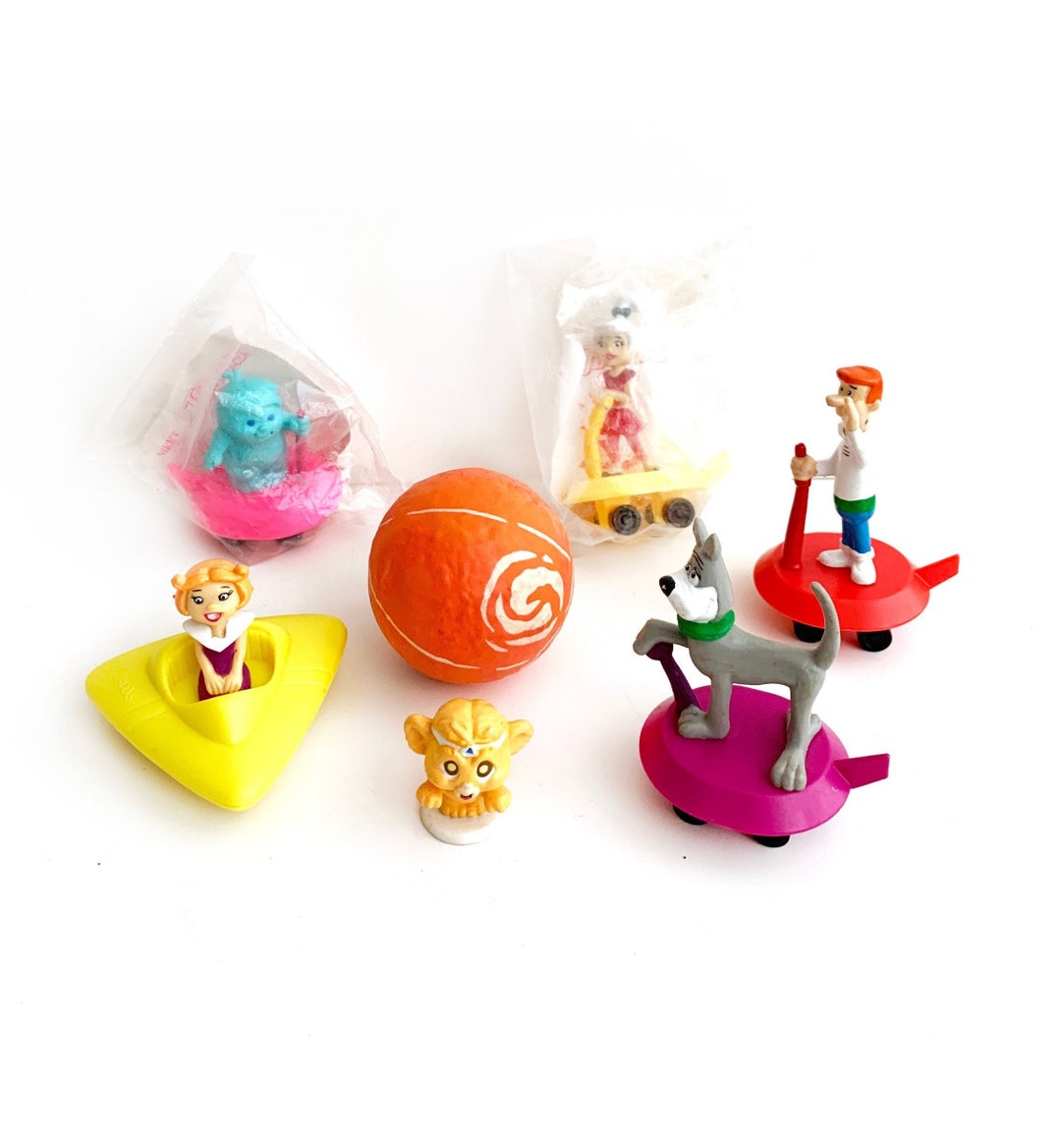 Vintage 90s Jetsons Toy Cars Lot 1990 Wendy’s Applause Dennys - Etsy