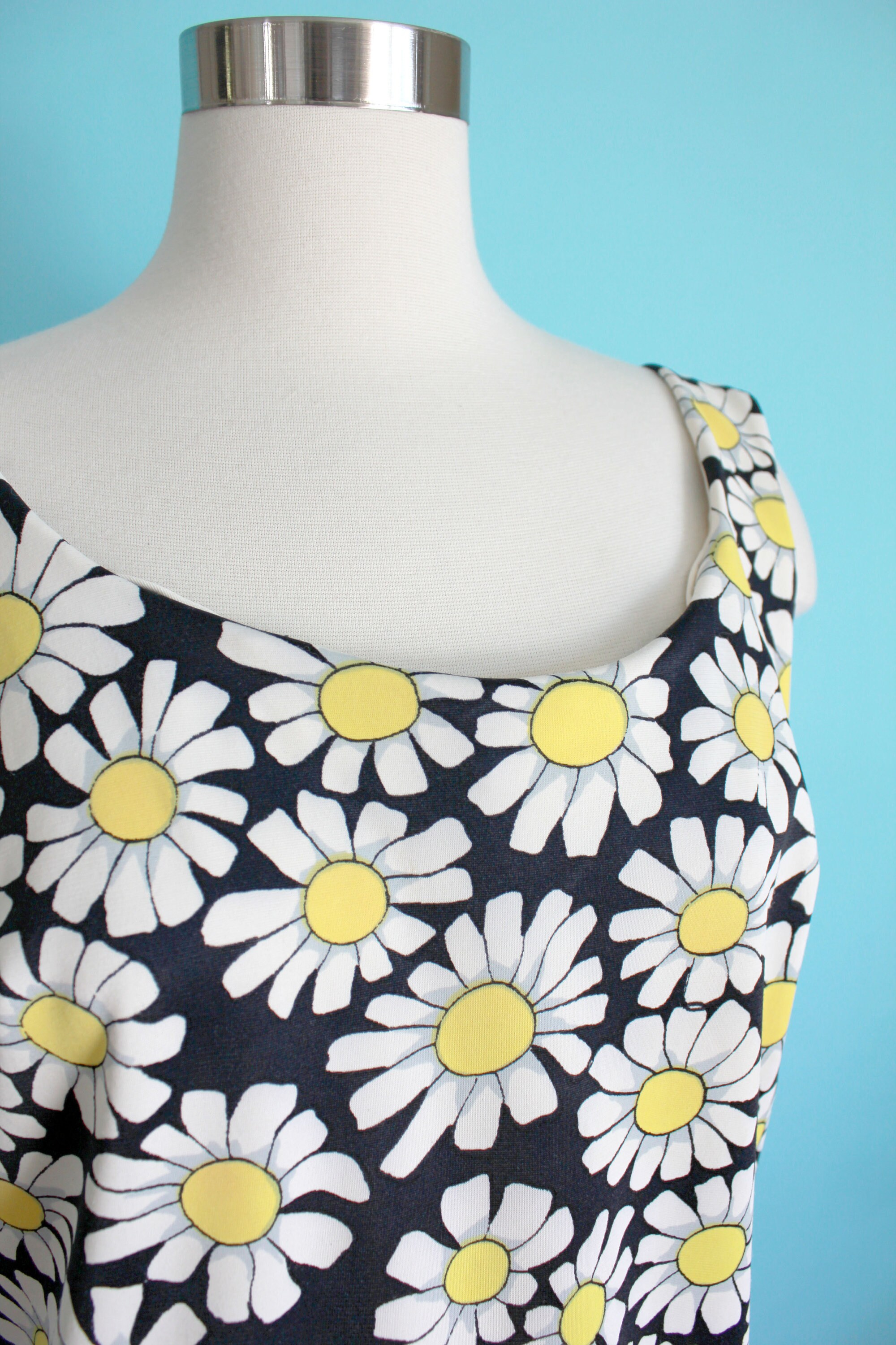 1960s Daisy Swim Top by Deweese Design Large - Etsy