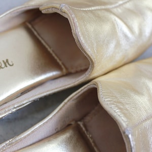 1960s Gold Mule Slippers by Daniel Greene Size 5.5 - Etsy