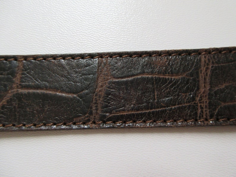 WOW NANNI MILANO Women's Leather Belt Mesh & Chain Brown - Etsy