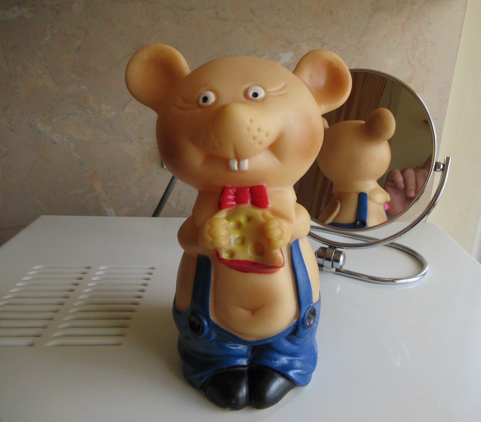 70s Russian Rubber Toy Plump Mouse & Cheese Large Soviet Era - Etsy