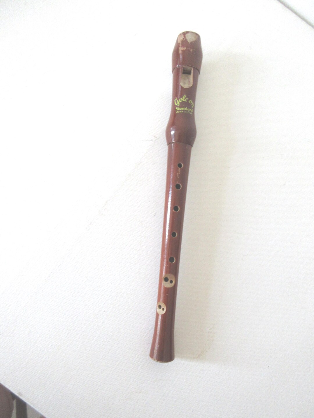 70s. DDR Recorder Goldon Soloist Soprano East German Wooden Music ...