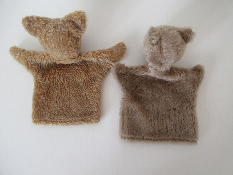 Vintage Pair Forest Critters Hand Puppets Fox & Bear Gloves - Etsy