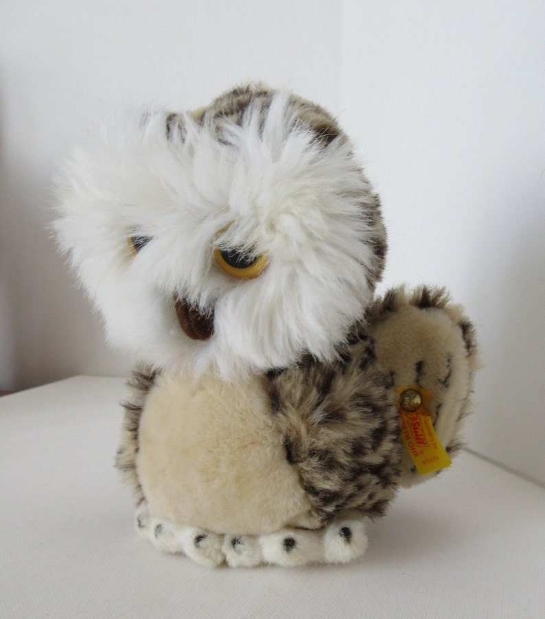 Vintage Steiff Wittie Owl Plush: Collectible Stuffed Animal (20cm) - Etsy
