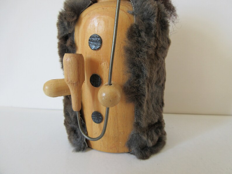 80s Erzgebirge Smoker Wooden & Genuine Fur East German Incense - Etsy