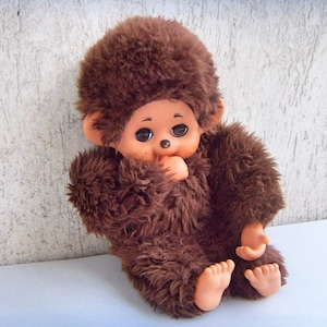 Large Jimmy Toho Daisuke Bussan Monchichi Monkey Henna Color Sleeping ...