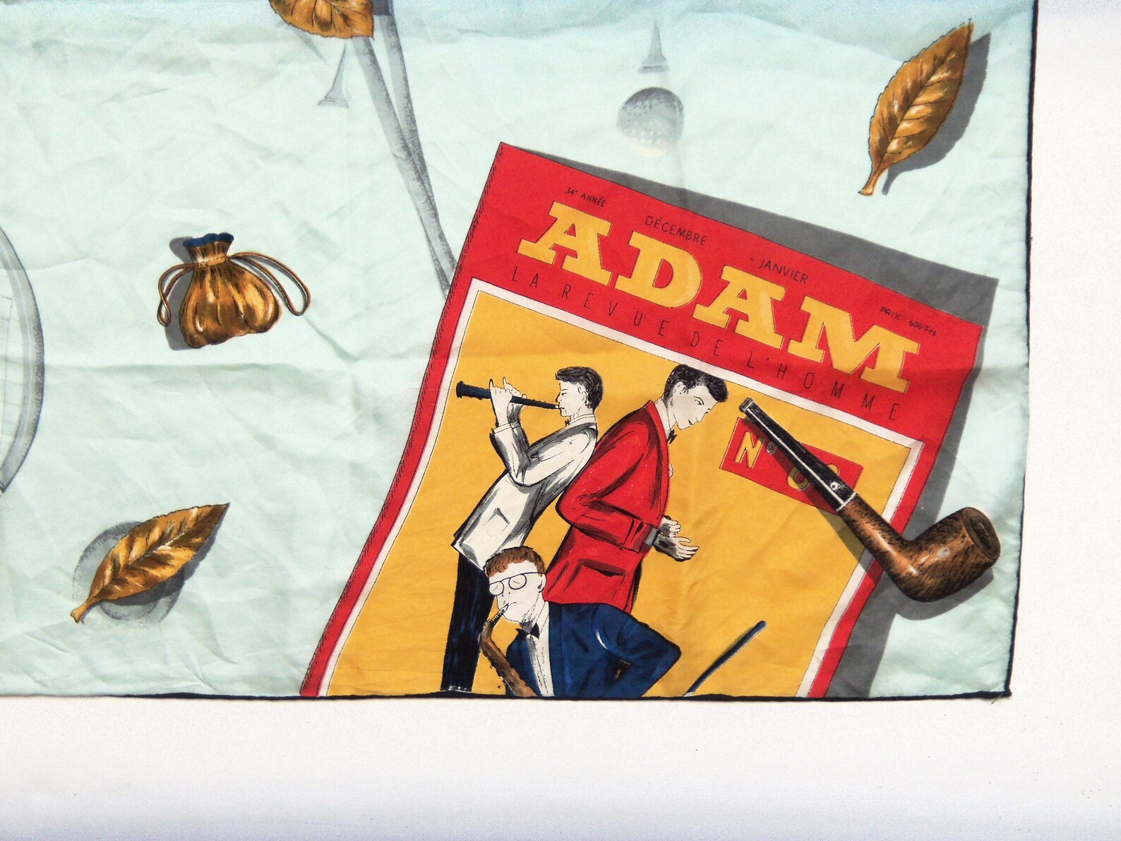 ADAM MAGAZINE Silk Scarf Advertising ADAM: La Revue De | Etsy