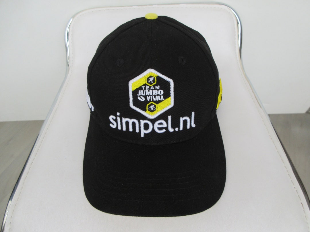 Jumbo Visma AGU Podium Cap PRO Bicycle Racing Team Hat Algodón, Talla ...