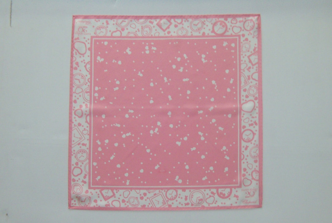 CHOPARD Twill Silk Pocket Square Iconic Watch happy Sport Bandana ...
