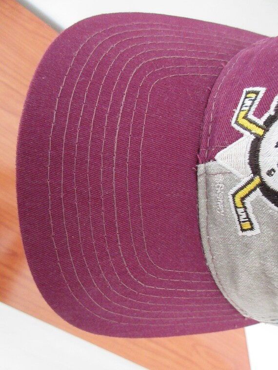1991s MIGHTY DUCKS Anaheim Cap Vintage Pro One Snapb… - Gem